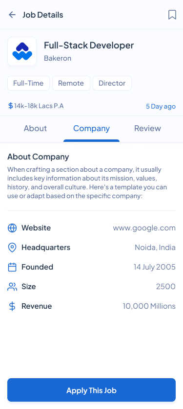JobBoard - Job Seeker Firebase React Native Expo Mobile App Template by DexignZone